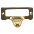 Kennedy Hardware > File Card Frames > Small Solid Brass File Card Frame ...